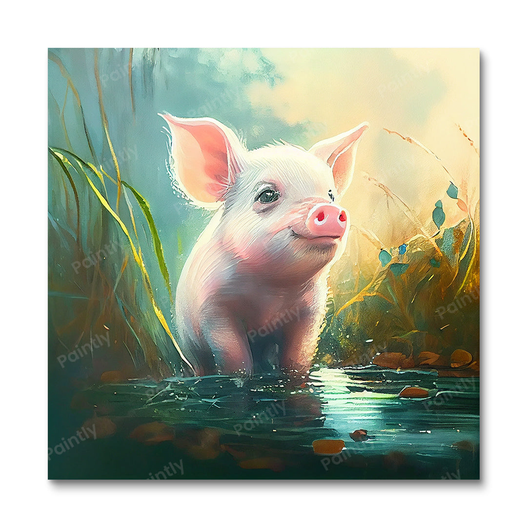 Cute Piglet by Sage Patel (Diamond Painting) – NEEDLEWORK KITS