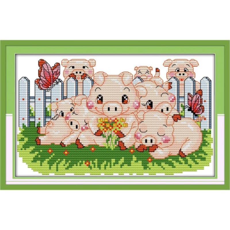 Eight pigs – NEEDLEWORK KITS