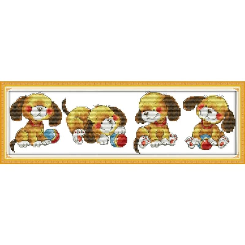 Four dogs – NEEDLEWORK KITS