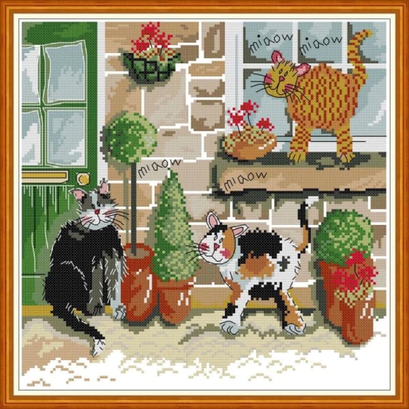 Meow meow meow – NEEDLEWORK KITS