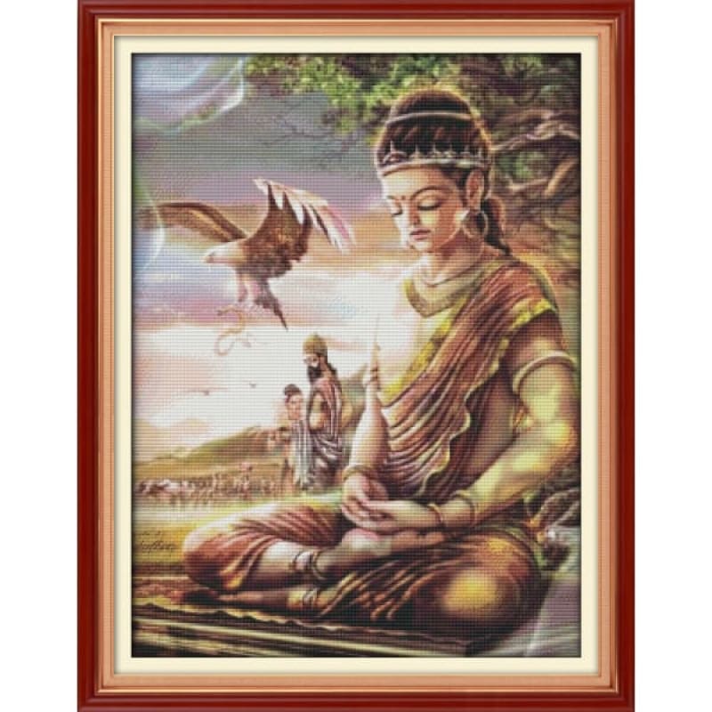 Sakyamuni(3)(Entering the meditation) – NEEDLEWORK KITS